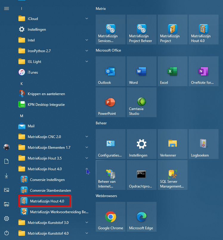 Snel starten met MxK Hout | Matrix Knowledge Base